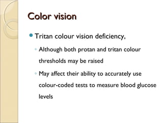 Visual Implication in Diabetes Mellitus | PPT