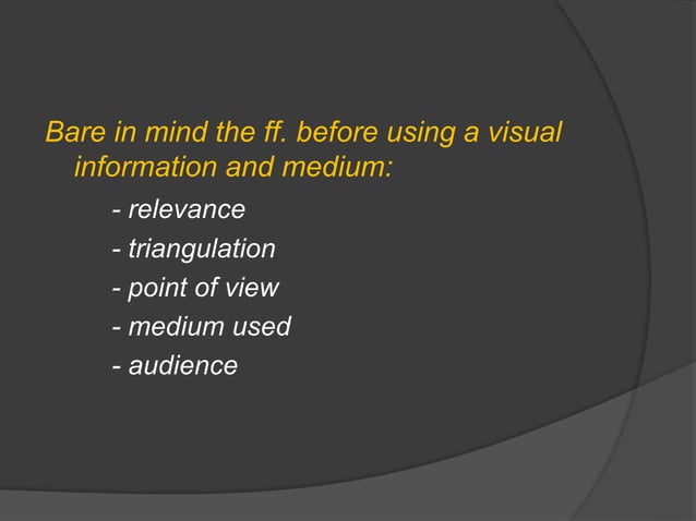 Visual Information and Media | PPTX | 3-D Graphics | Computer Software ...