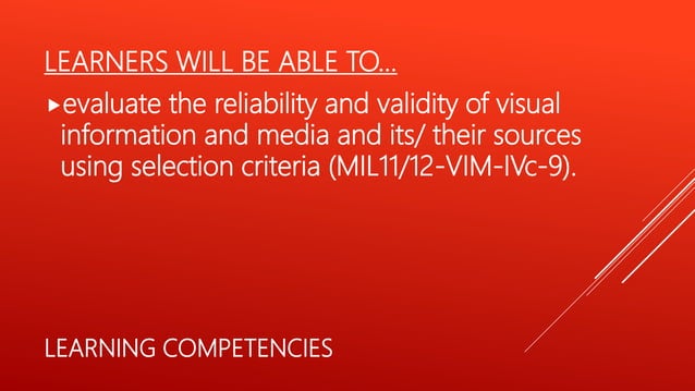 VISUAL INFORMATION AND MEDIA (PART 1) Definition Purpose and Importance ...