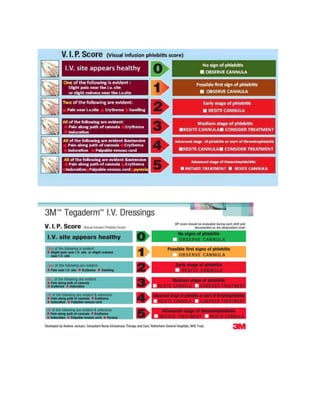 Visual infusion phelibitis checklist for direct patient care | DOCX