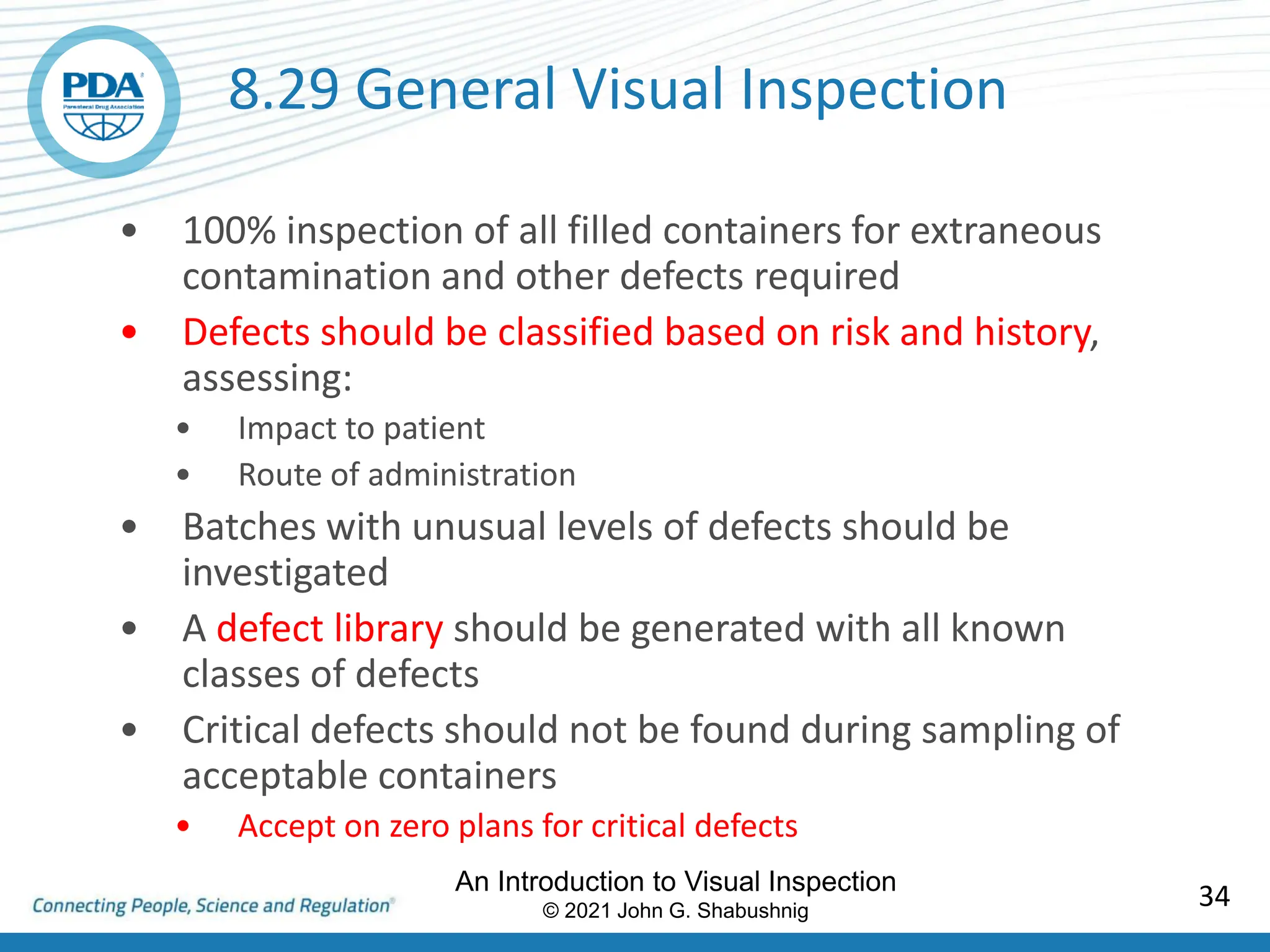 Visual inspection of parenteral dosage forms | PDF