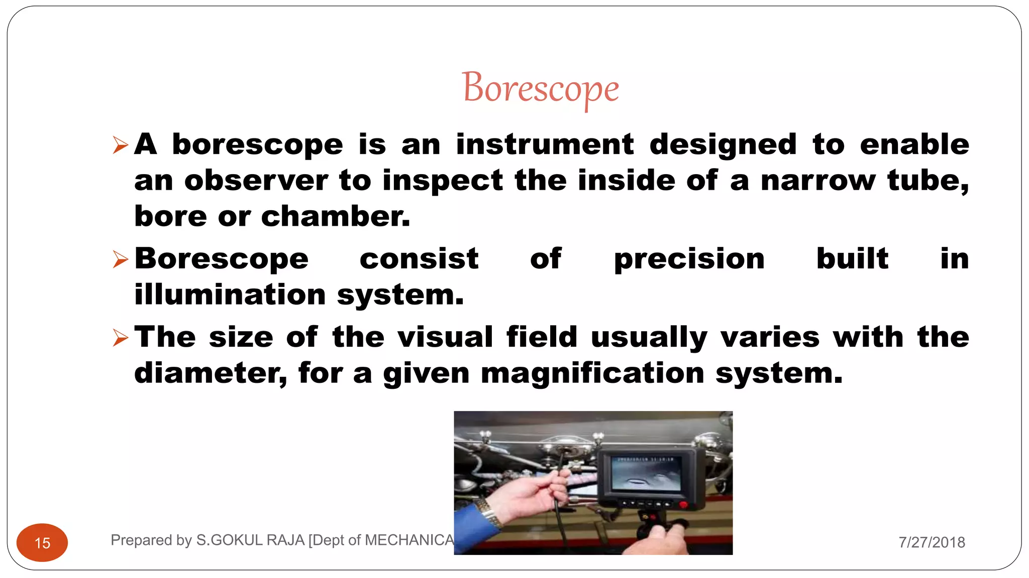 Visual inspection and optical aids for visual inspection application | PPTX