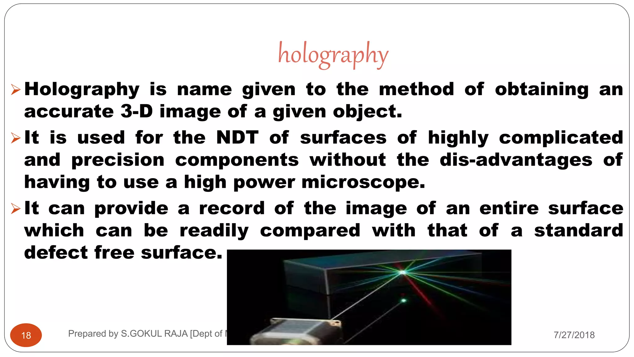 Visual inspection and optical aids for visual inspection application | PPTX