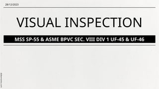 VISUAL INSPECTION CASTING AND FORGING.pptx