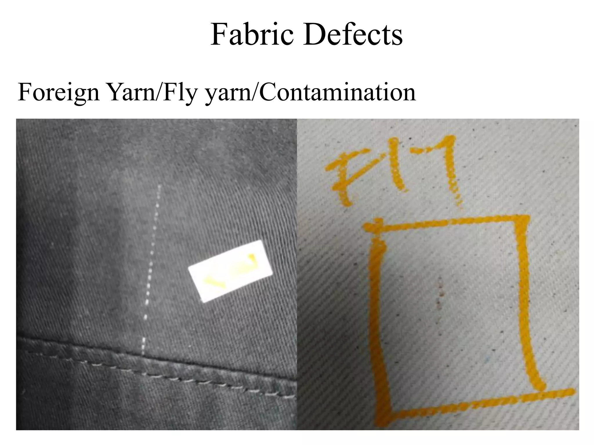 Visual inspection for fabric quality control | PDF