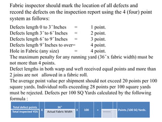 Visual inspection for fabric quality control | PDF