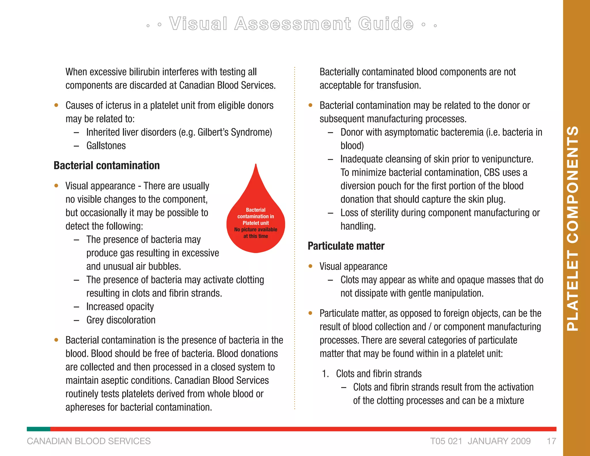 Visual inspection guide for blood compopnents | PDF