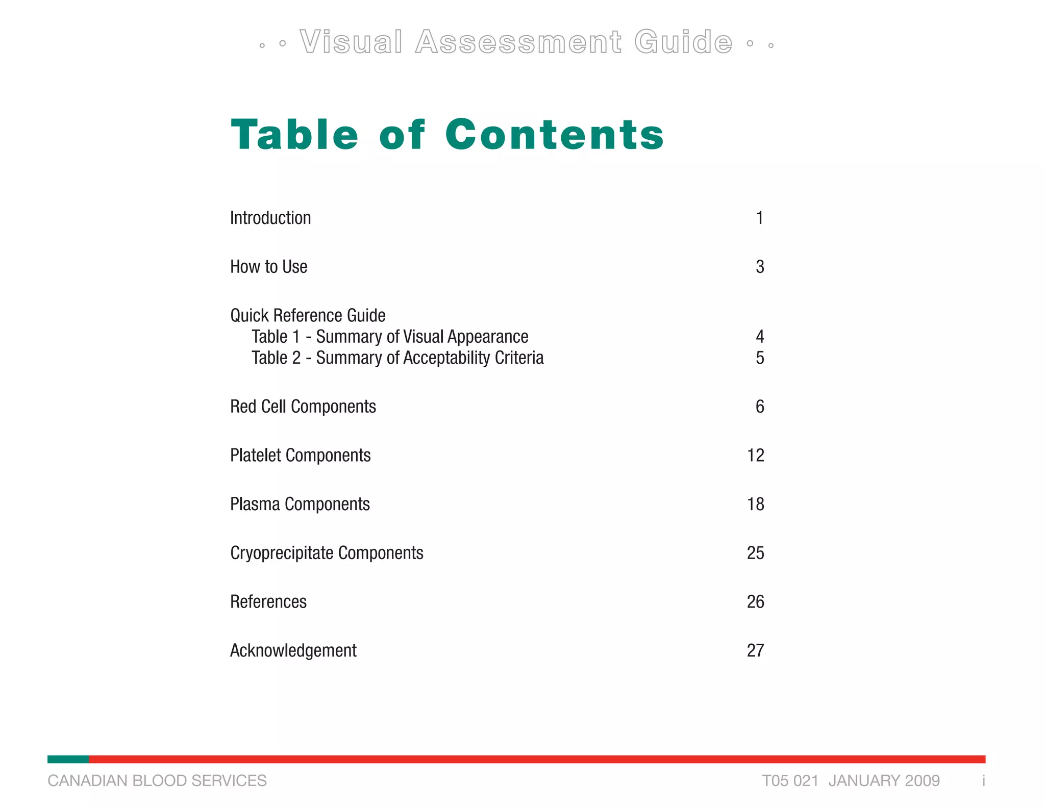 Visual inspection guide for blood compopnents | PDF
