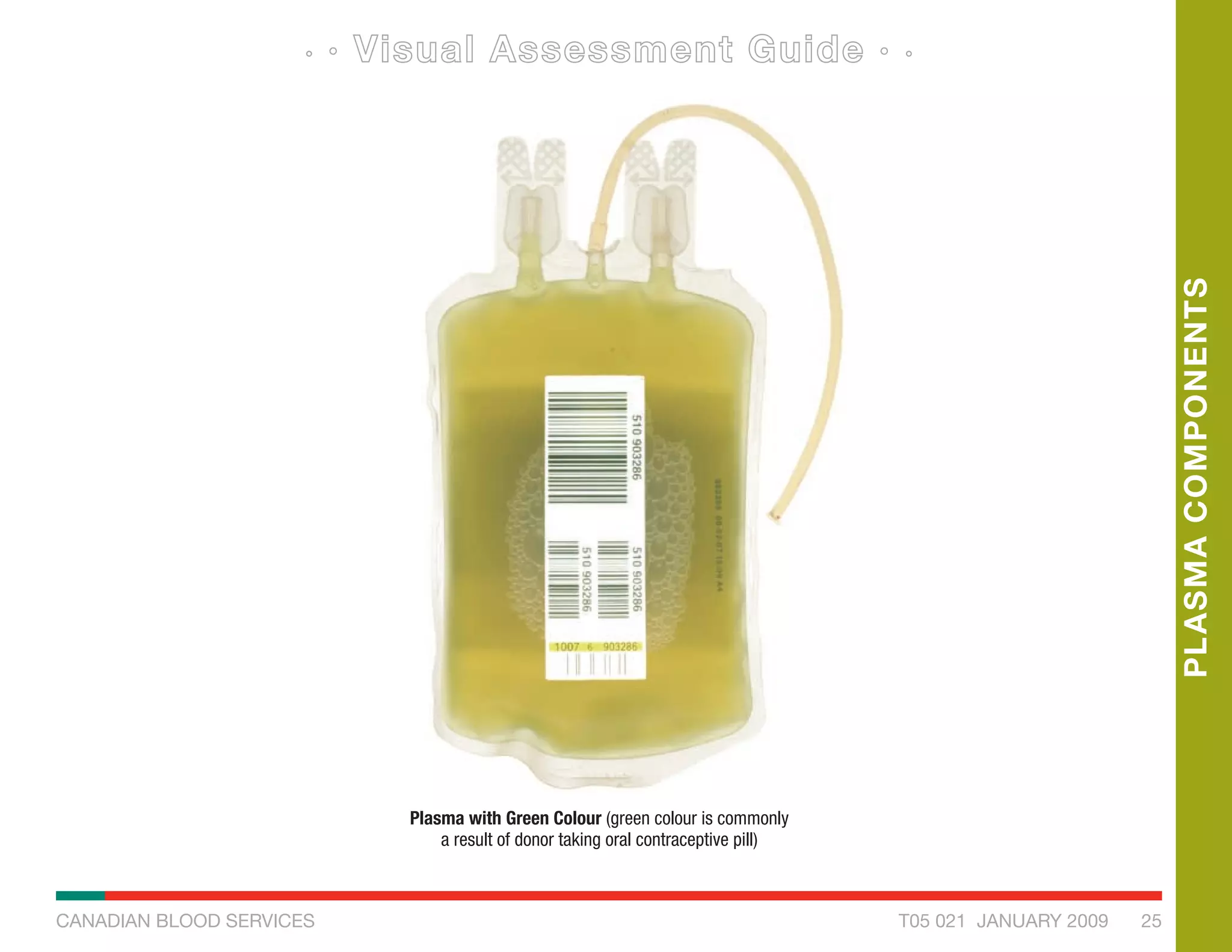 Visual inspection guide for blood compopnents | PDF