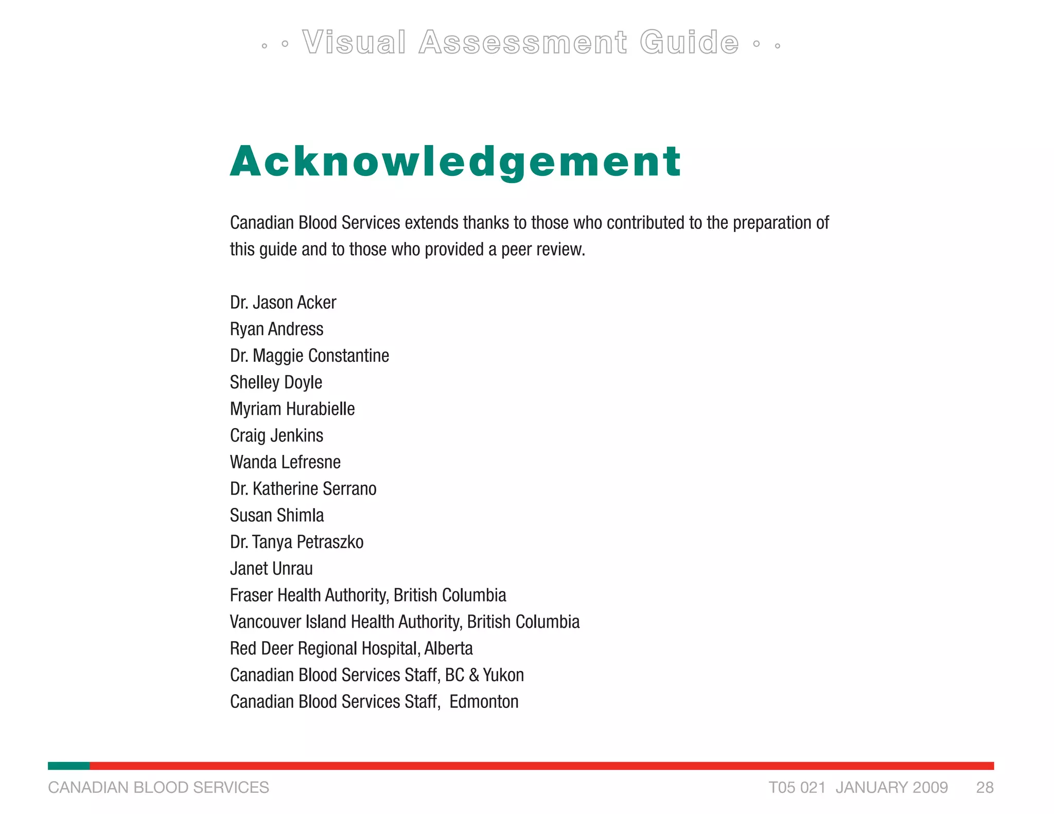 Visual inspection guide for blood compopnents | PDF
