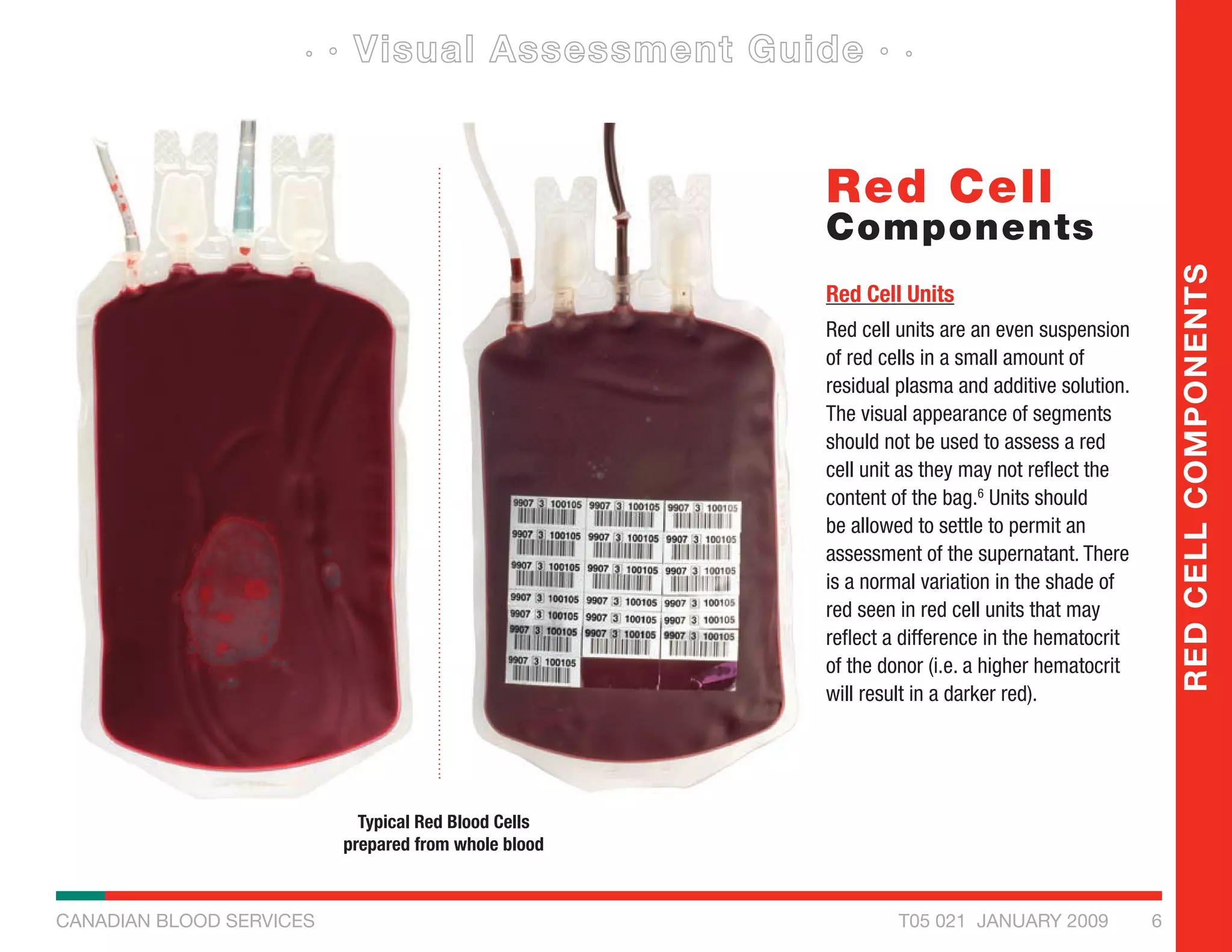 Visual inspection guide for blood compopnents | PDF