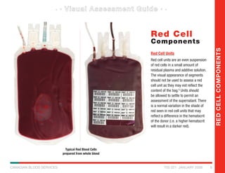 Visual inspection guide for blood compopnents | PDF
