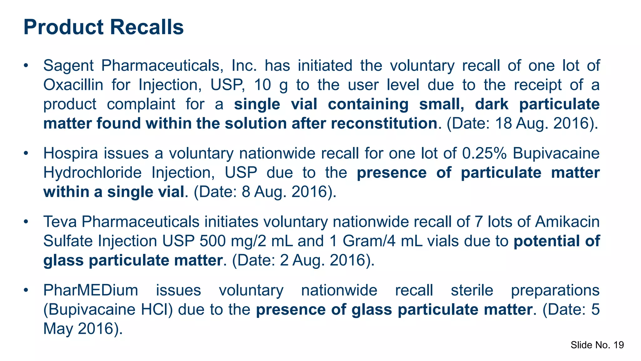 Visual inspection of parenteral products | PPTX