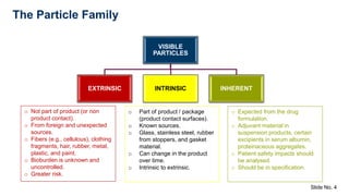 Visual inspection of parenteral products | PPTX