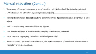 Visual Inspection of Parentetal Drug Products in Pharmaceutical Quality ...