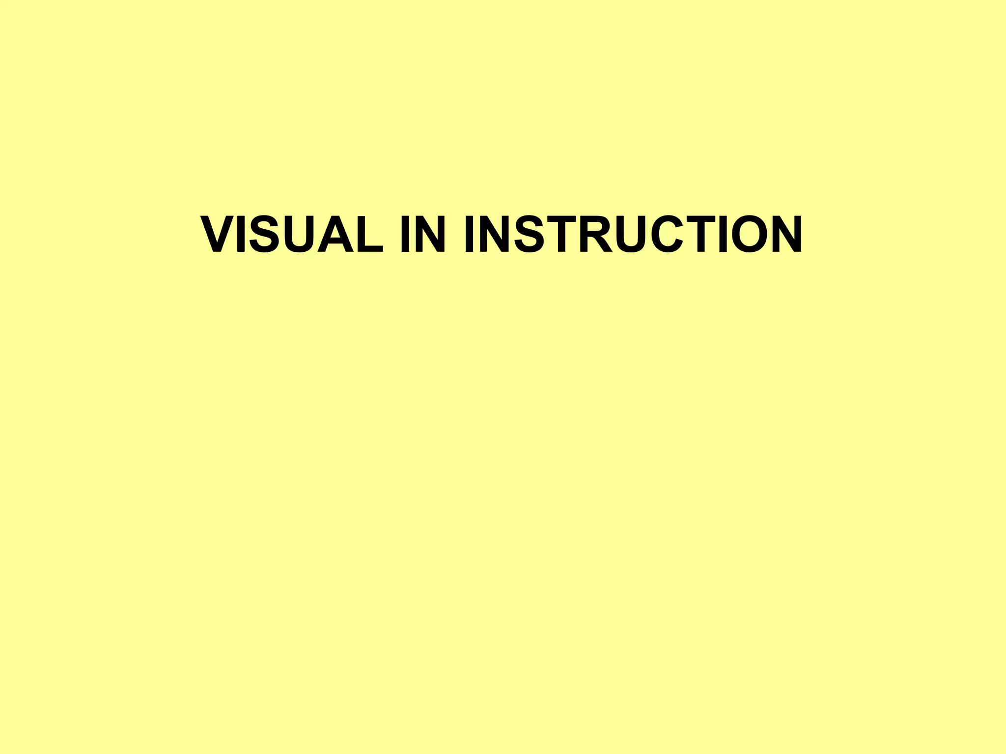 Visual in Instruction | PPT