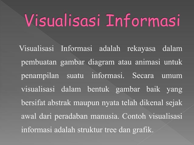 Visualisasi informasi | PPTX