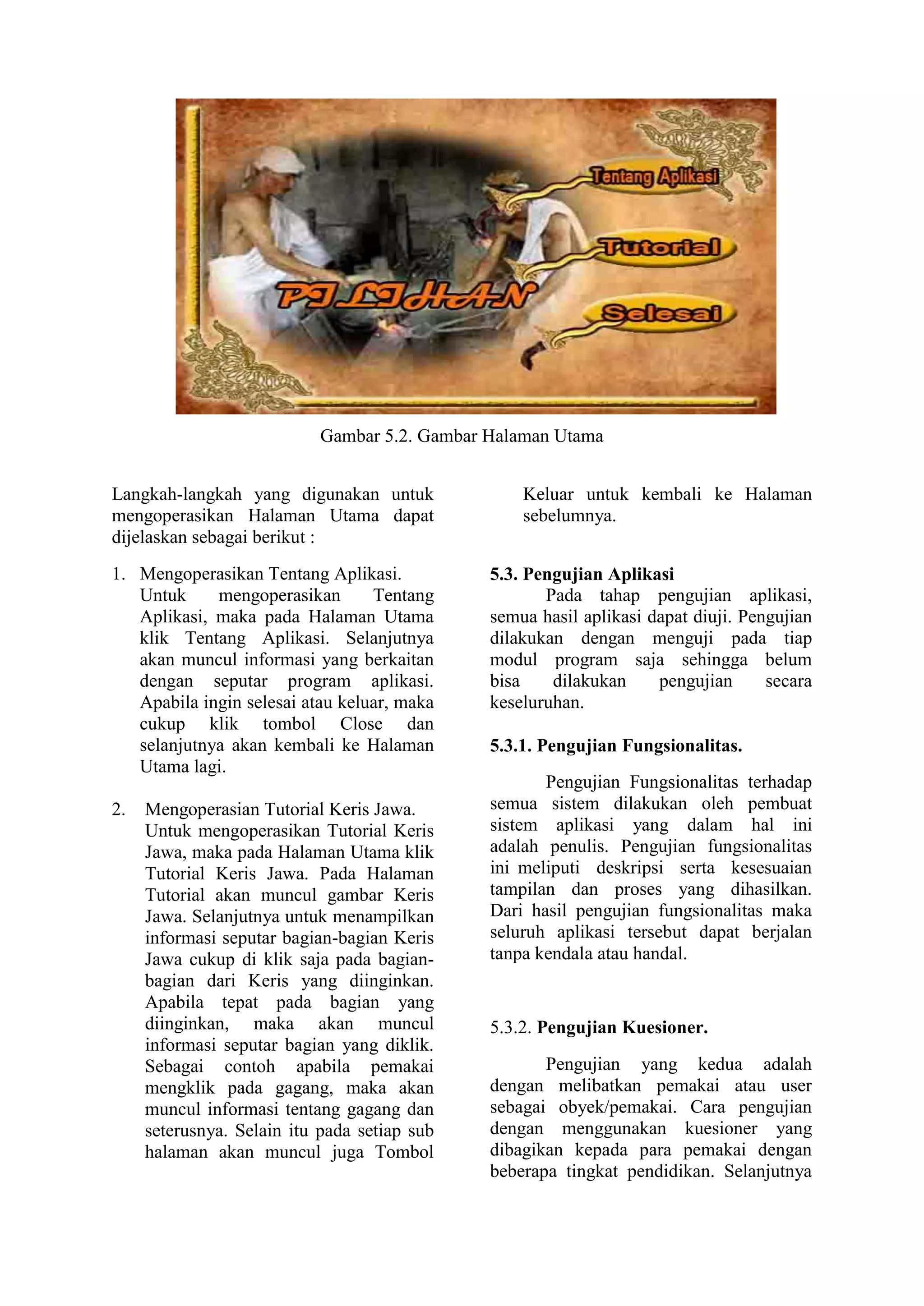 Visualisasi pembelajaran keris jawa | PDF
