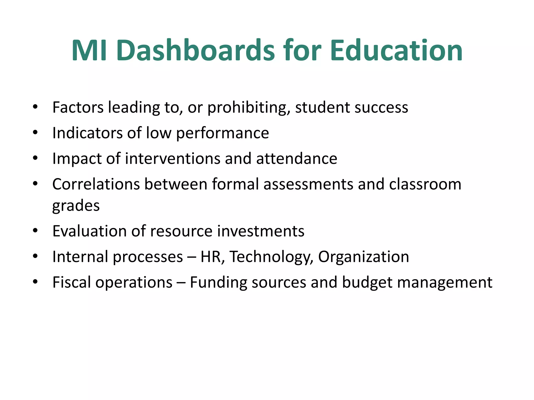 Visualisation dashboards | PPTX