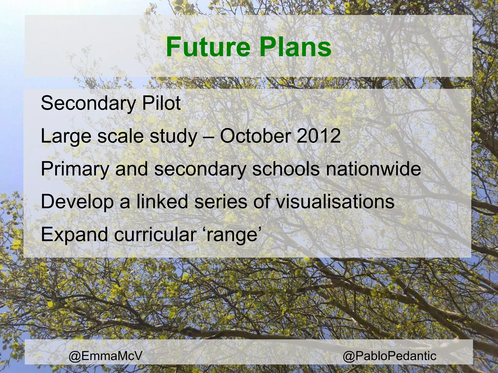 Visualisations a cross curricular approach | PPT