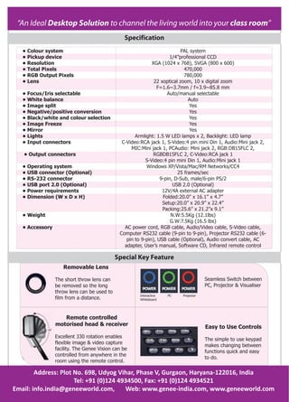 Genee Vision Visualiser 6100 | PDF