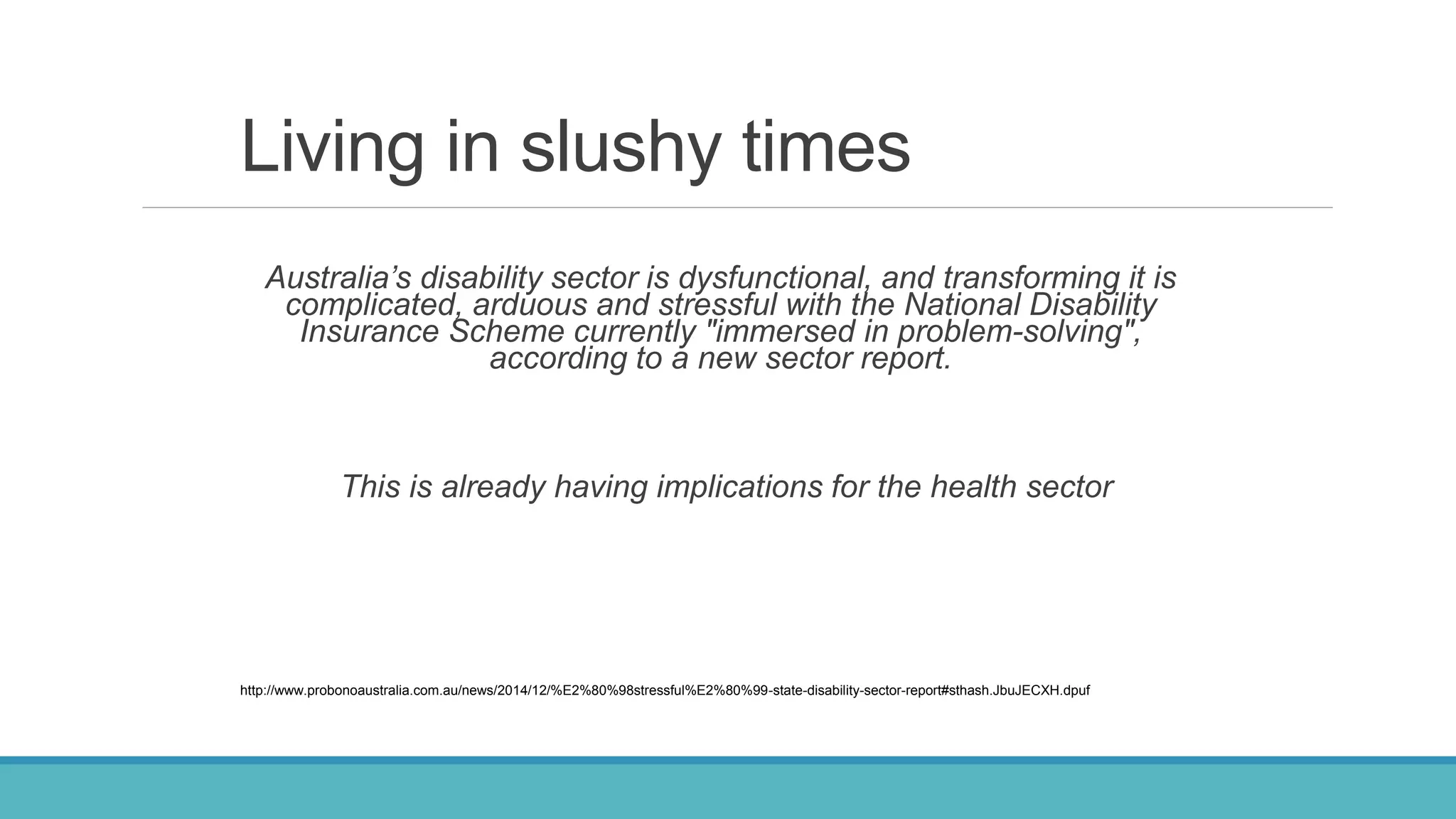 Visualising absent groups in healthcare | PPT