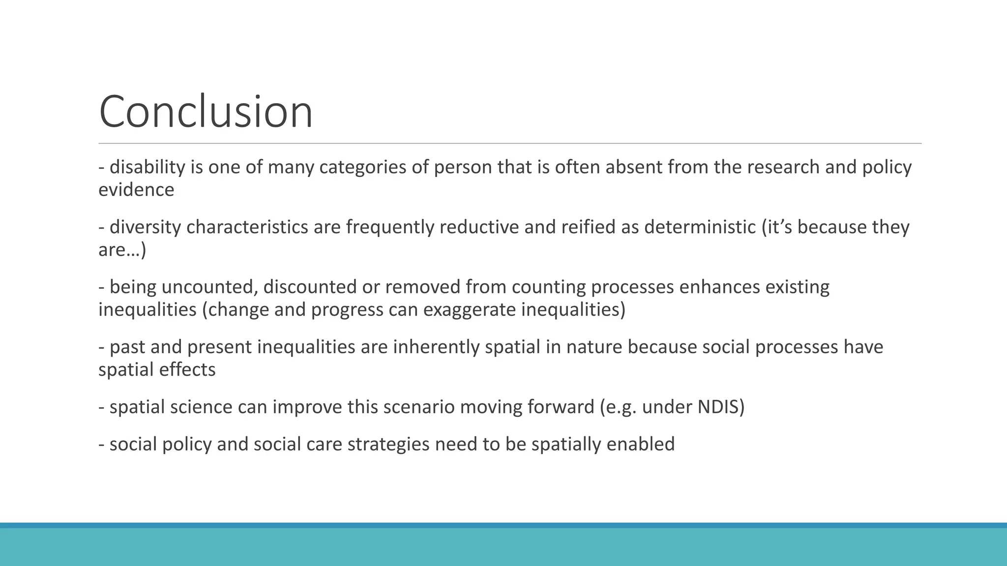 Visualising absent groups in healthcare | PPT