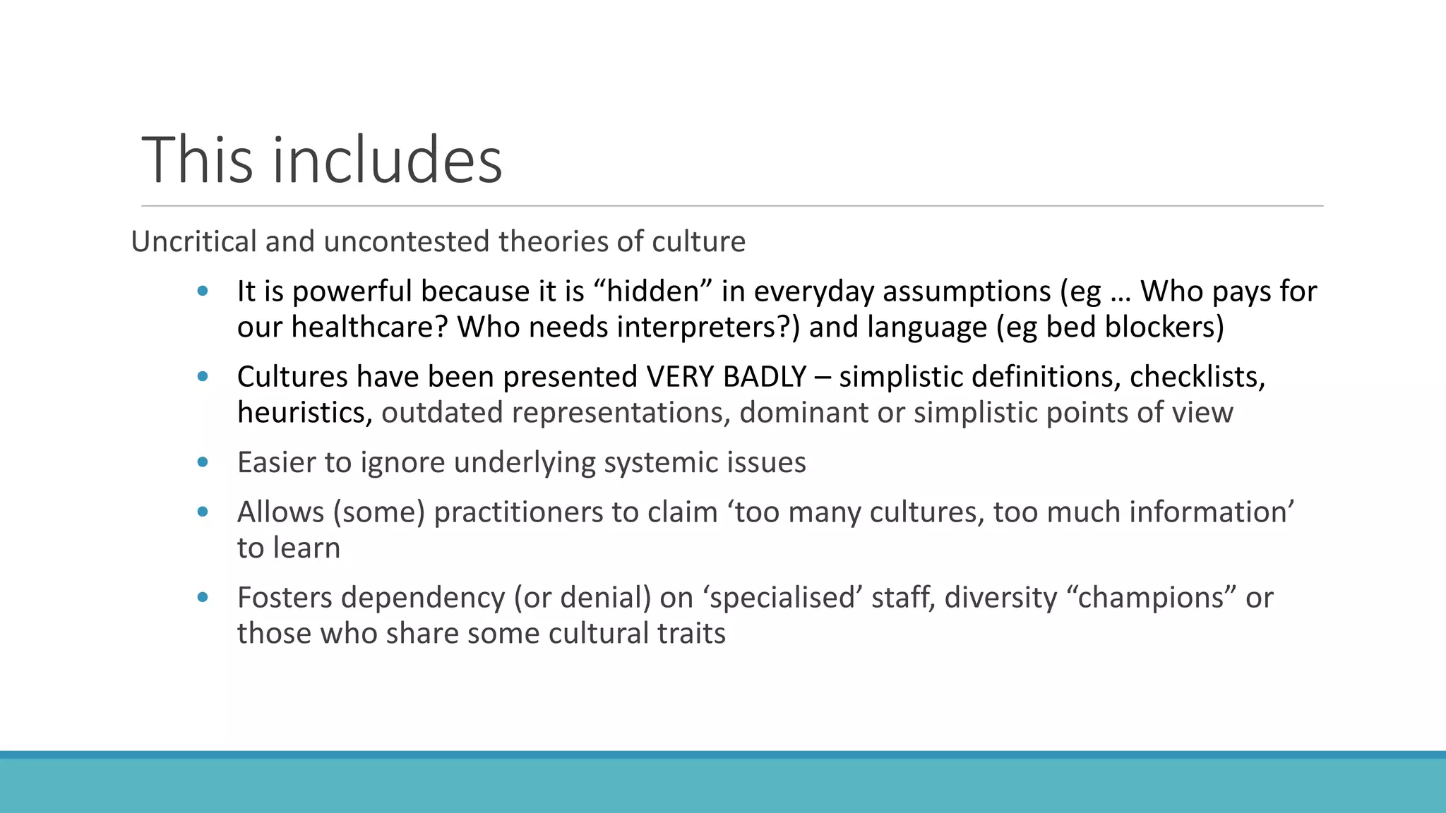 Visualising absent groups in healthcare | PPT