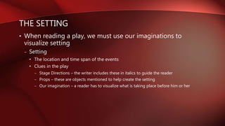 Visualising drama setting | PPT