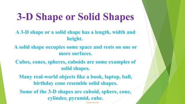 VISUALISING SOLID SHAPES.pptx | 3-D Graphics | Computer Software and Applications