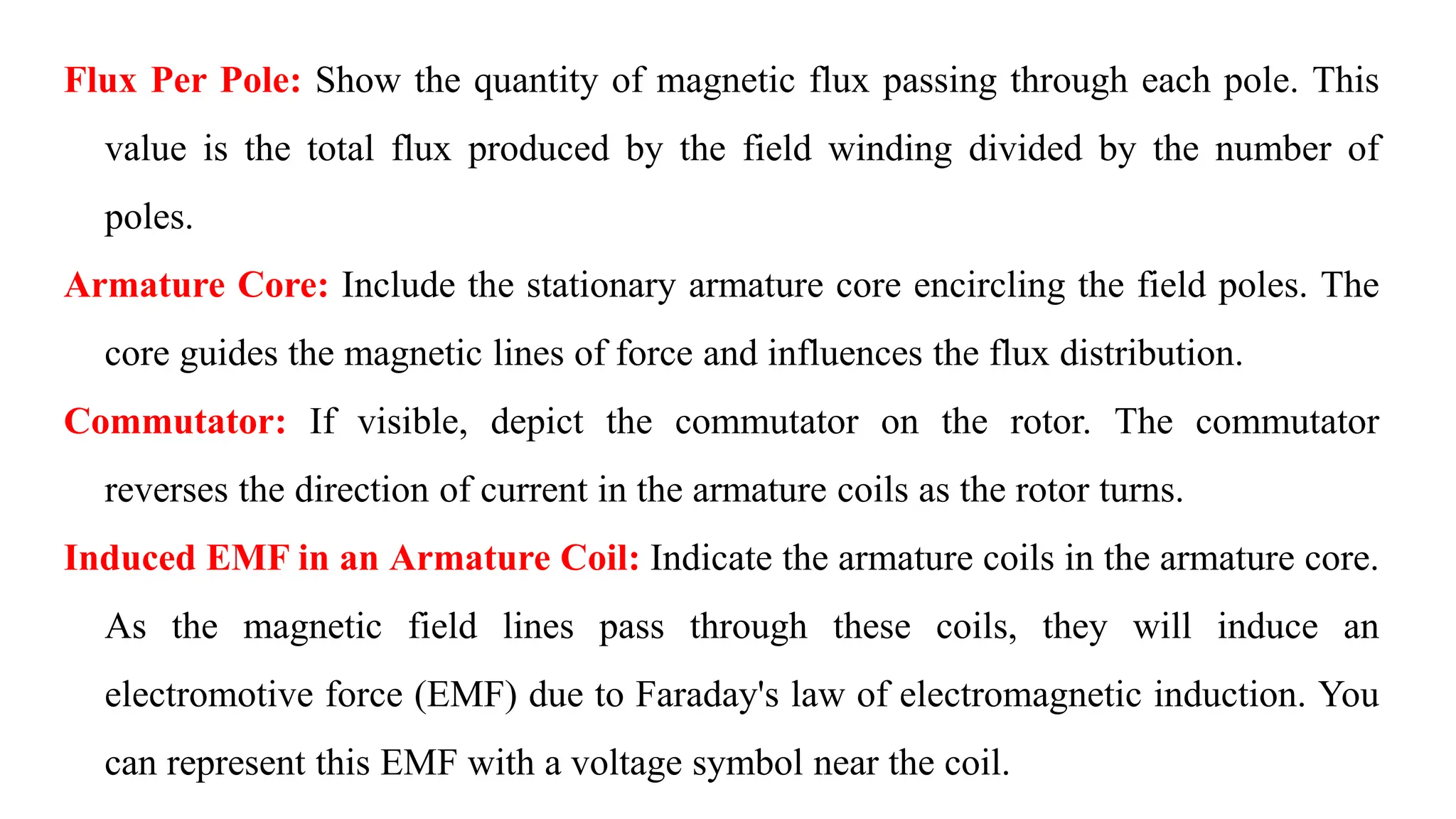 Visualization of magnetic field produced by the field winding ...