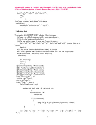 Visualization of sorting algorithms using flash | PDF