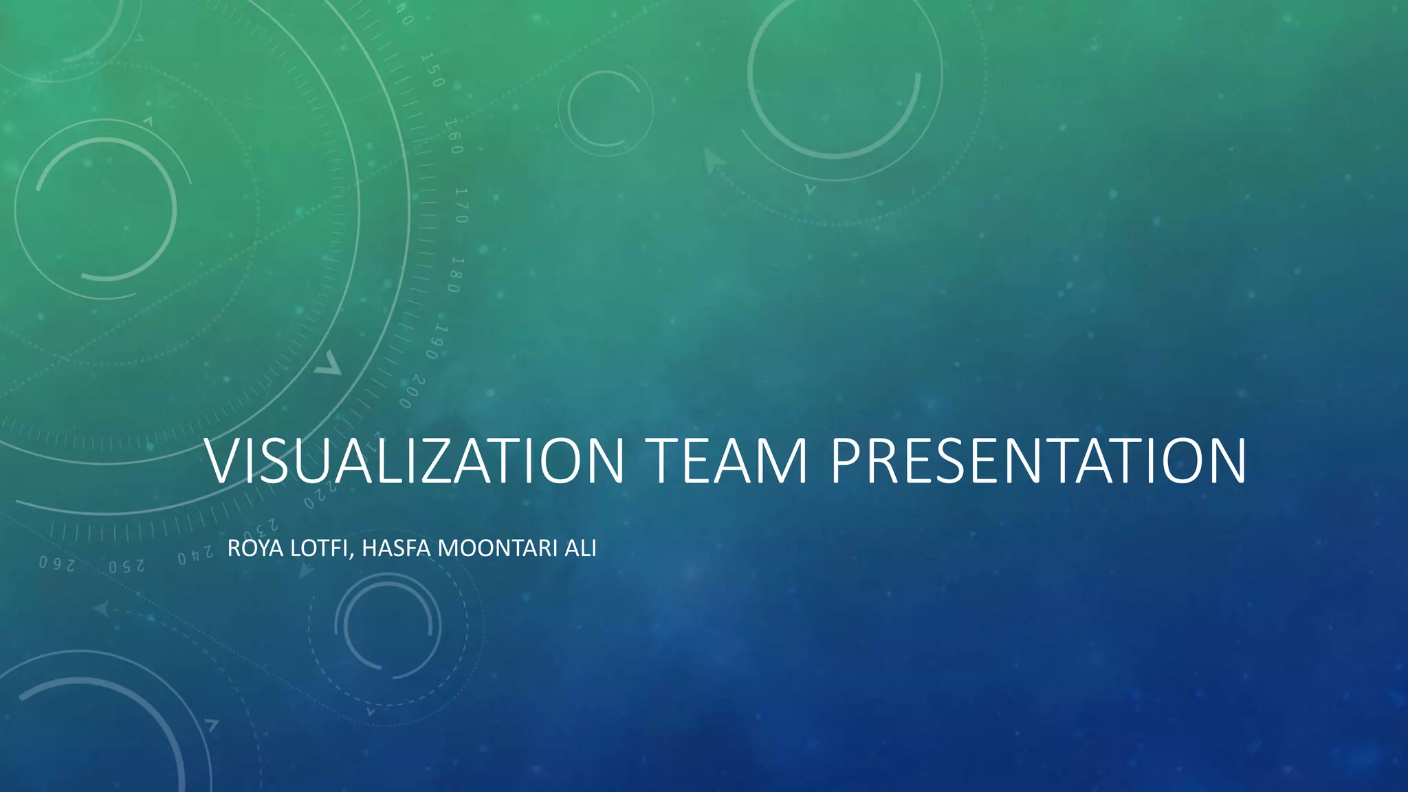 Visualization team presentation | PPTX