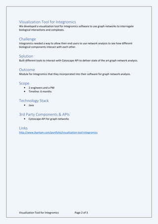 Visualization Tool for Integromics | PDF
