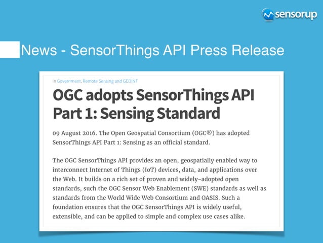 Visualize Your Smart City: Build a Real-Time Smart City Dashboard for SensorThings API | PDF