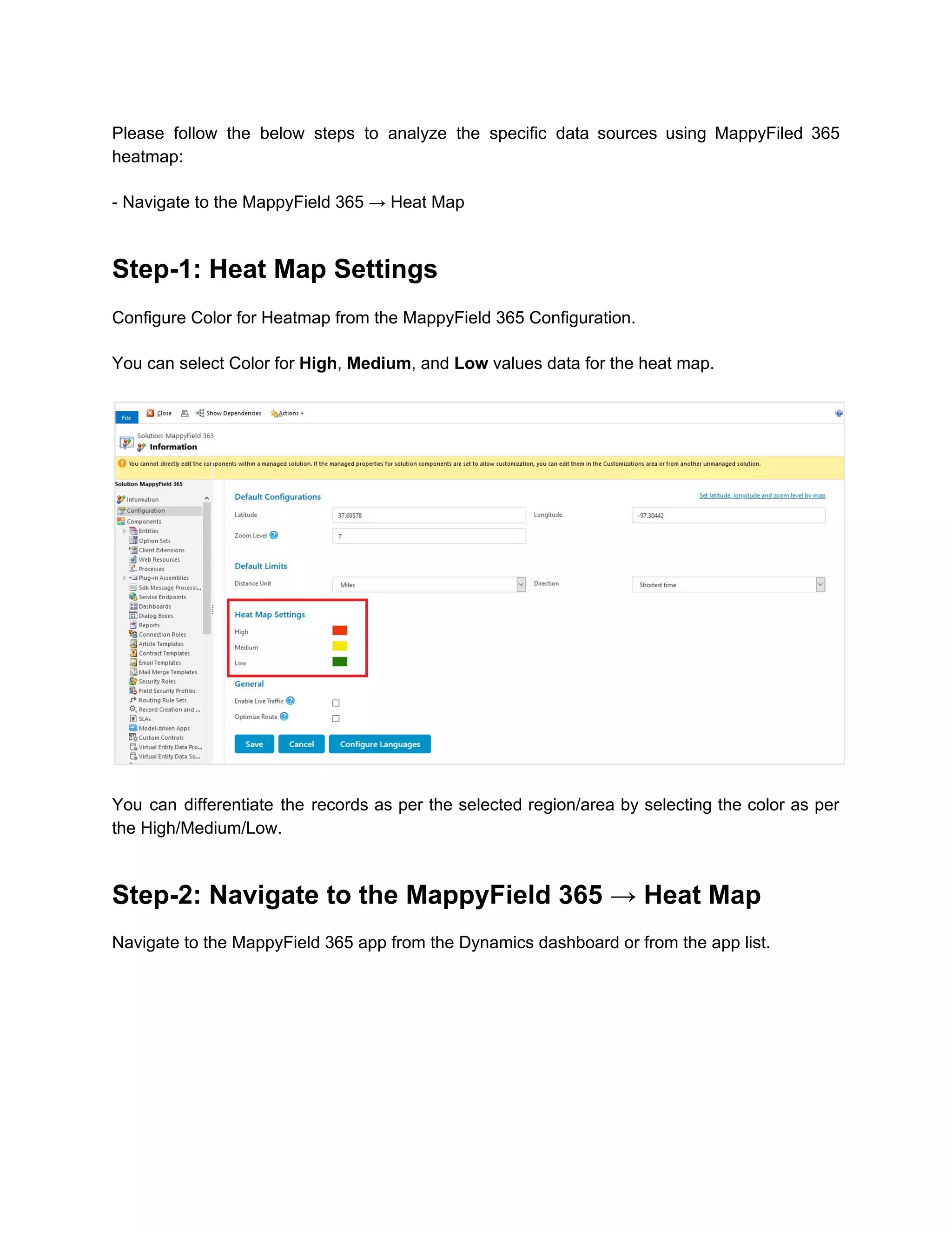 Visualize And Analyze Dynamics Crm Data On Heatmap Pdf Geography
