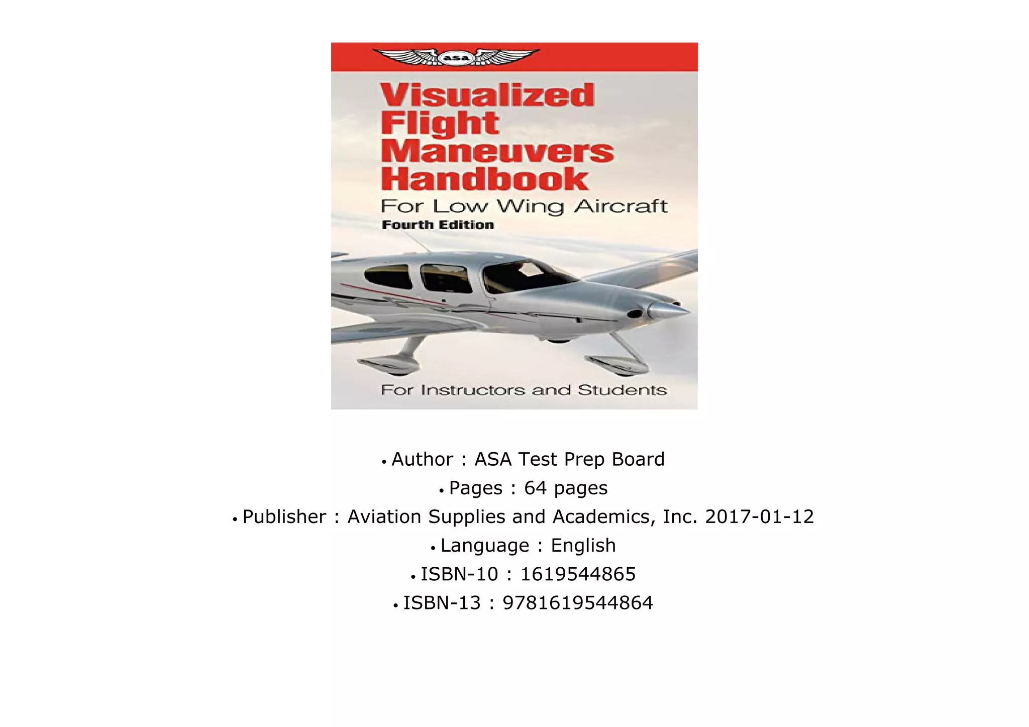 Visualized Flight Maneuvers Handbook for Low Wing Aircraft: For ...