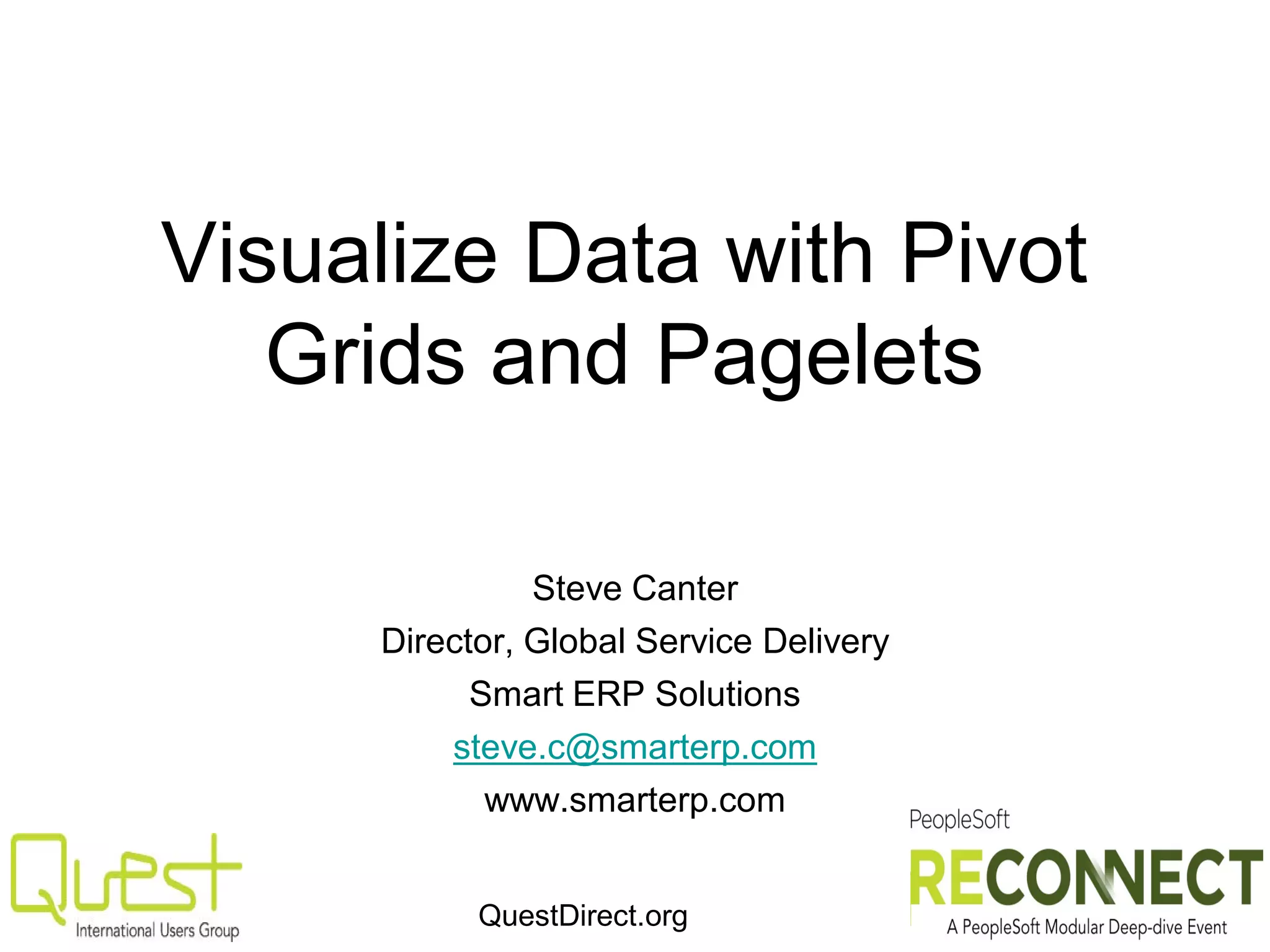 Visualize PeopleSoft Data with Pivot Grids | PDF