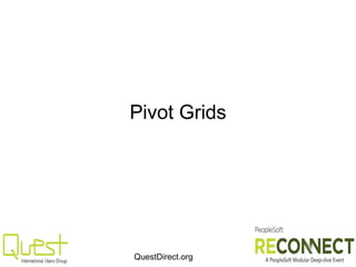 Visualize PeopleSoft Data with Pivot Grids | PDF