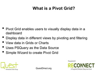 Visualize PeopleSoft Data with Pivot Grids | PDF