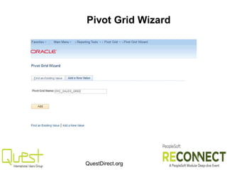 Visualize PeopleSoft Data with Pivot Grids | PDF