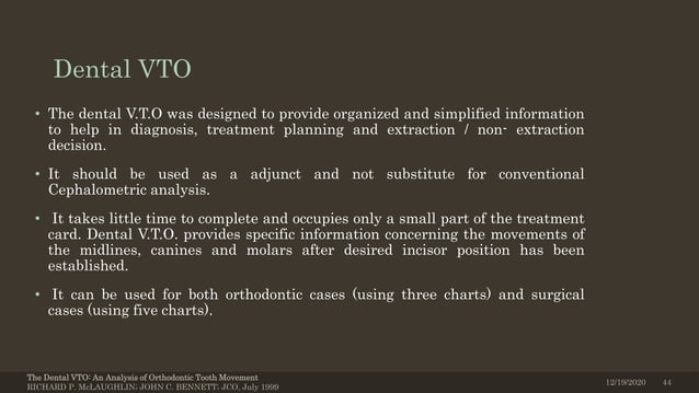 Visualized treatment objective(vto) | PPTX