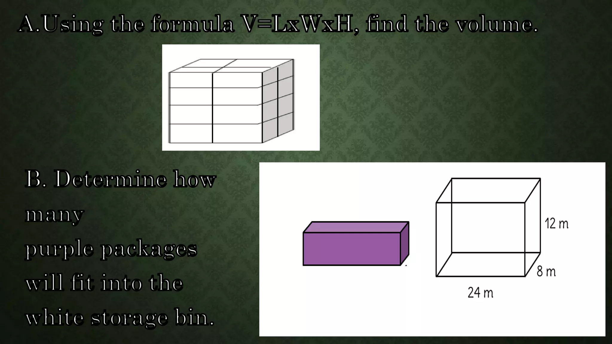 Visualize the volume of a cube and rectangular prism | PPTX