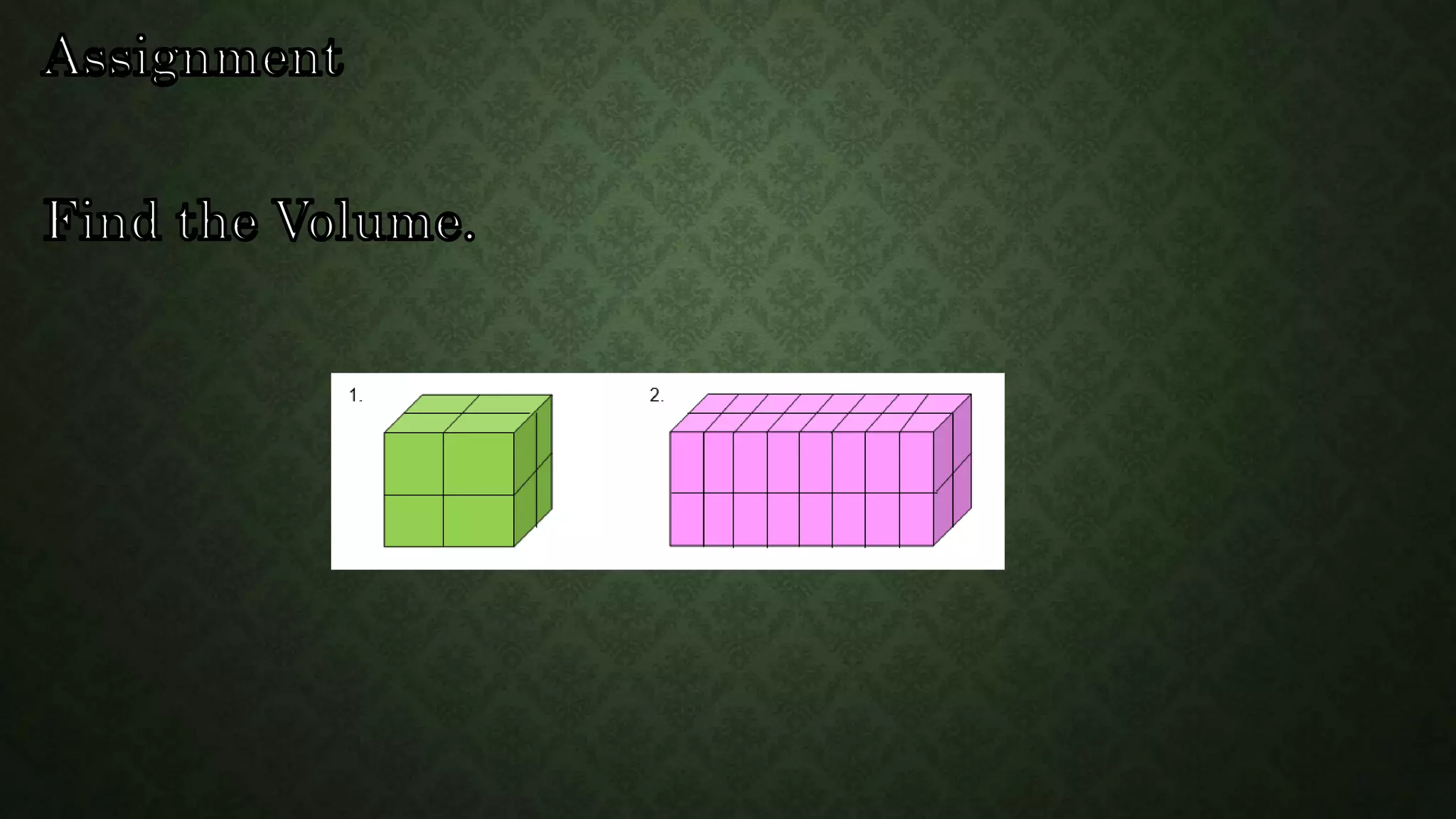 Visualize the volume of a cube and rectangular prism | PPTX