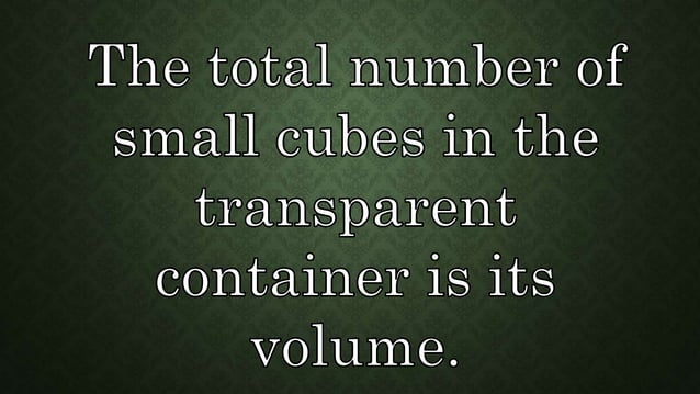 Visualize the volume of a cube and rectangular prism | PPTX