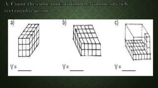 Visualize the volume of a cube and rectangular prism | PPTX