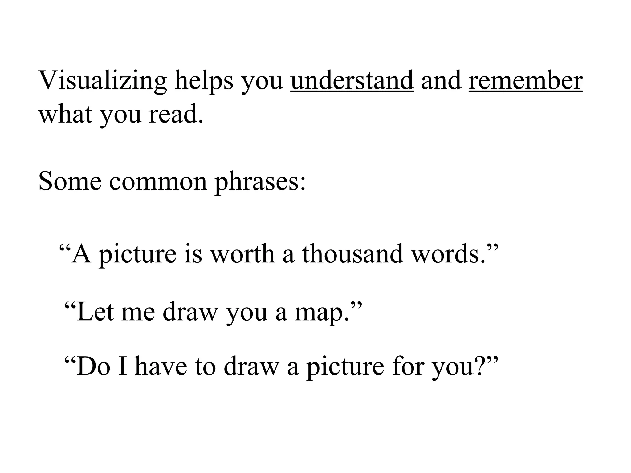 Reading Strategies: Visualizing | PPT