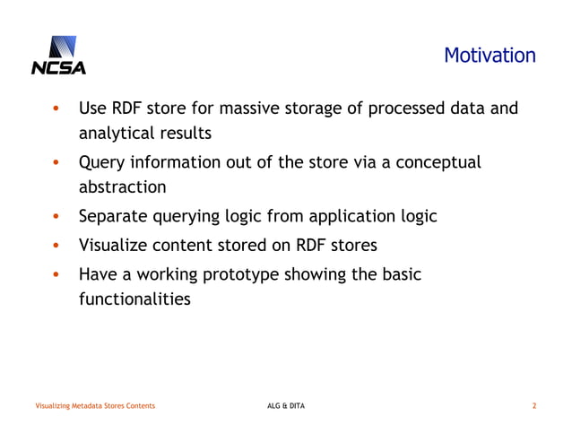 Visualizing content in metadata stores | PPT