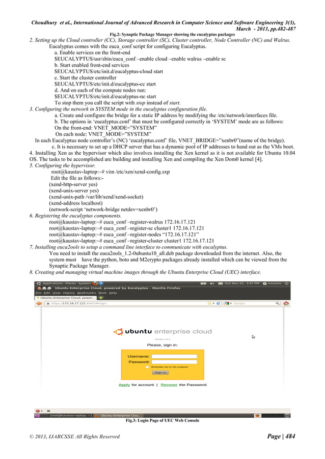 Visualizing a cloud using eucalyptus and xen | PDF