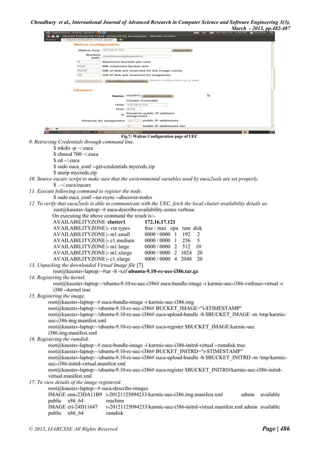 Visualizing a cloud using eucalyptus and xen | PDF